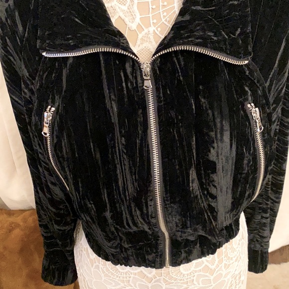 Zara | Jackets & Coats | Zara Crushed Velvet Jacket | Poshmark